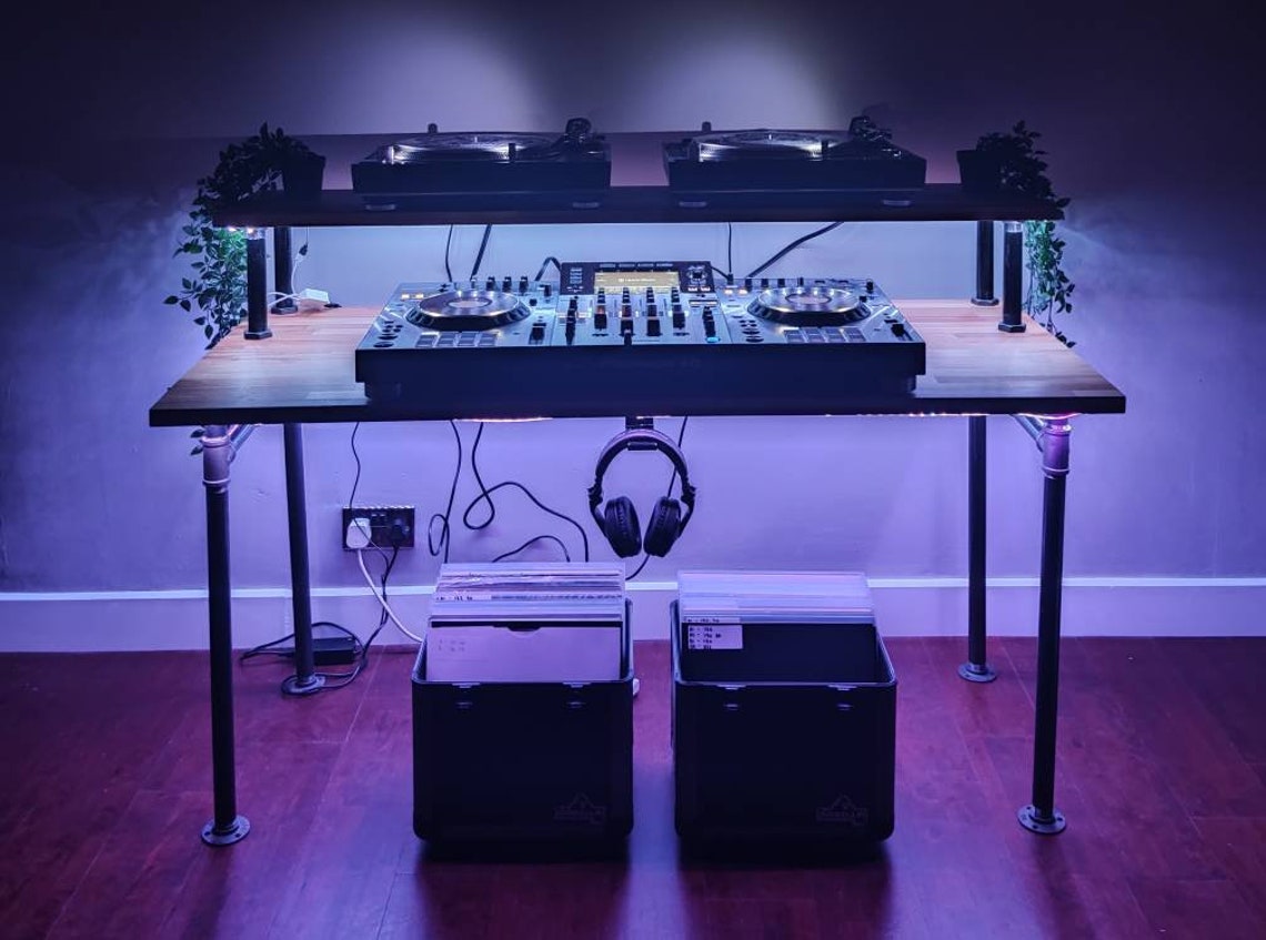 Industrial Rustic Style DJ Desk - Etsy UK
