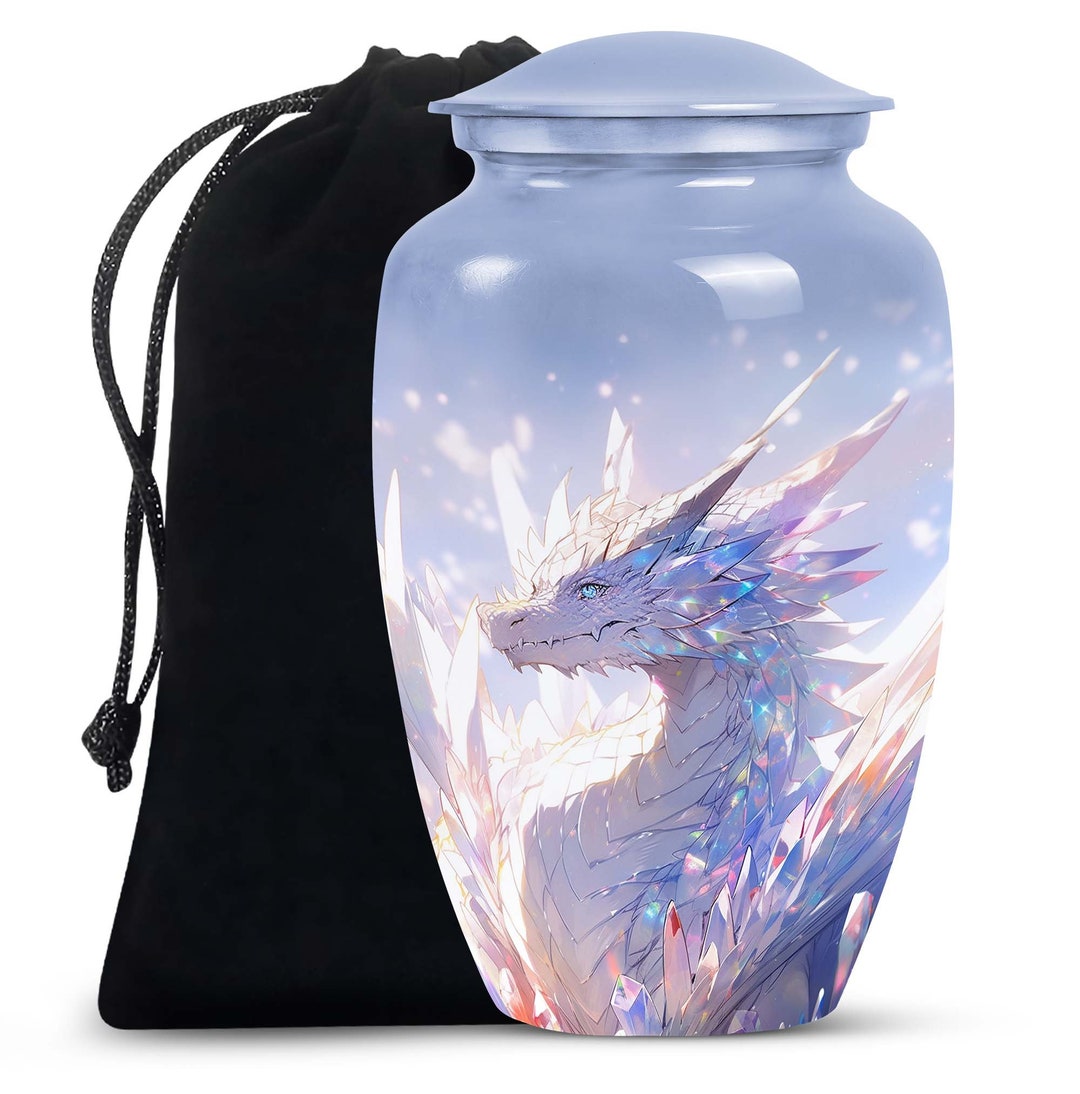 The Crystal Guardian Dragon Urns for Human Ashes - Cremation Urns for ...