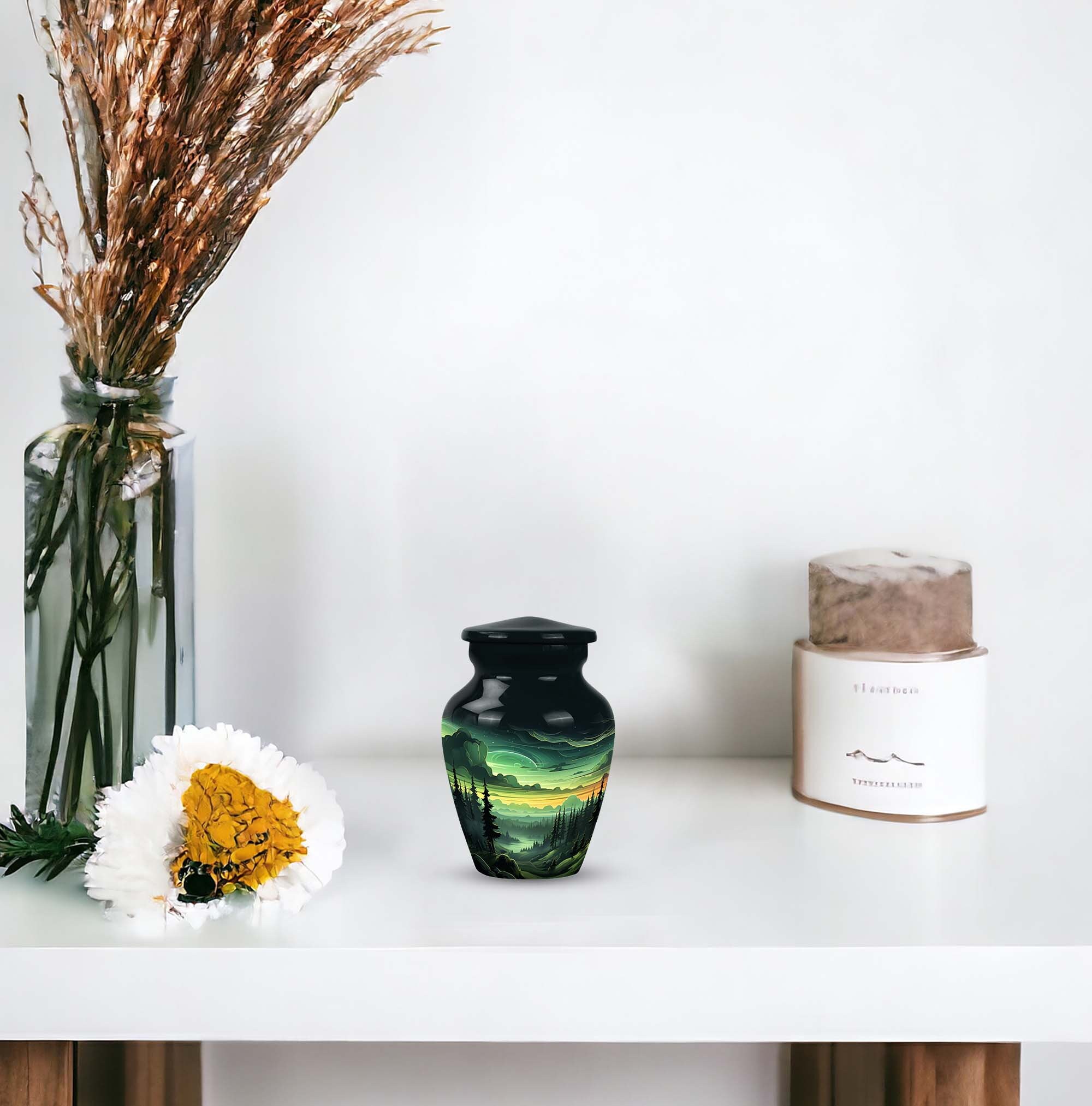 Forest Cabin Ashes Urn - Urns for Cremation Ashes - Modern Urns for ...
