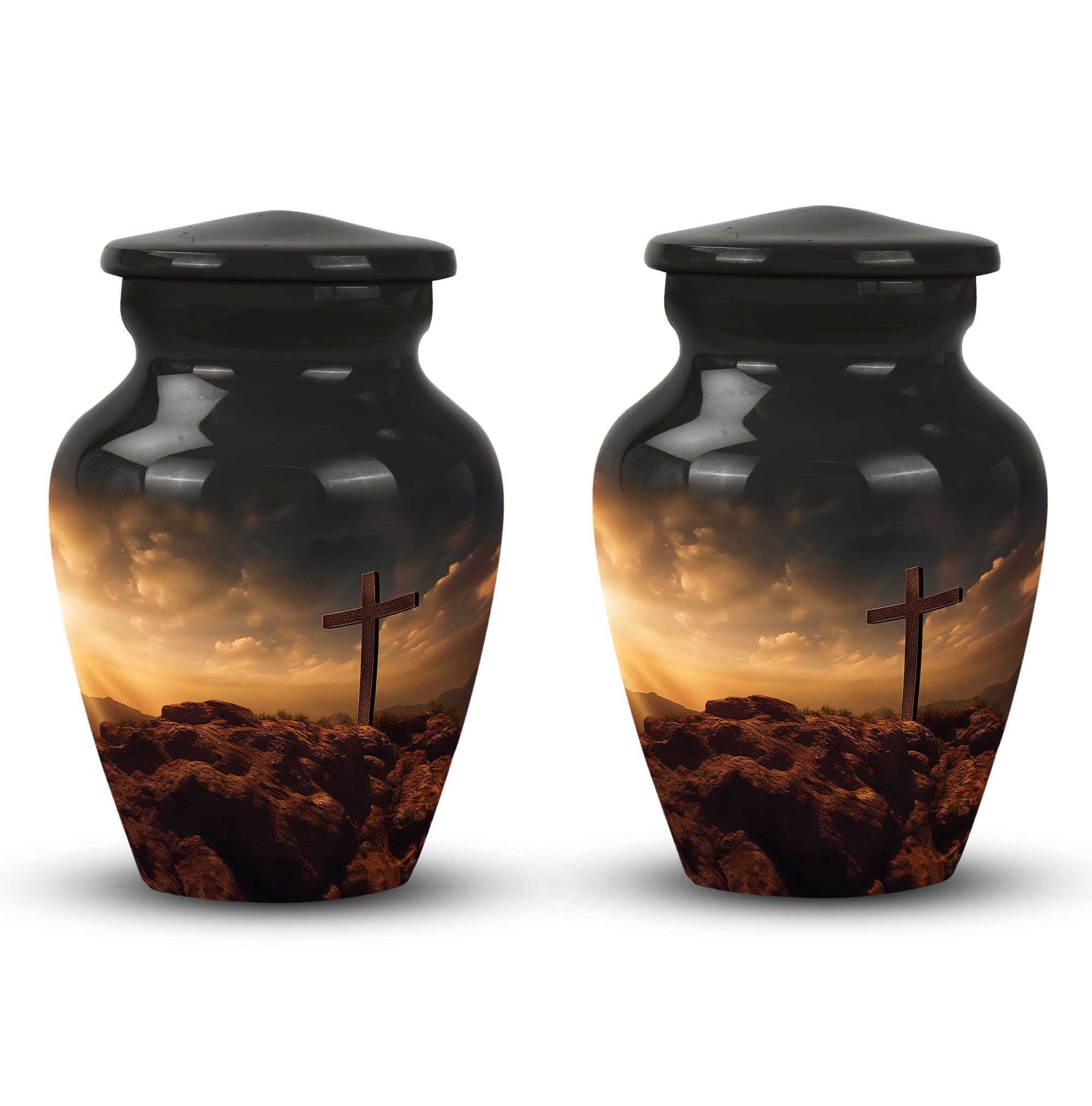 Prayerful Memorial Urn for Human Ashes Spiritual Urn Large Heavenly ...