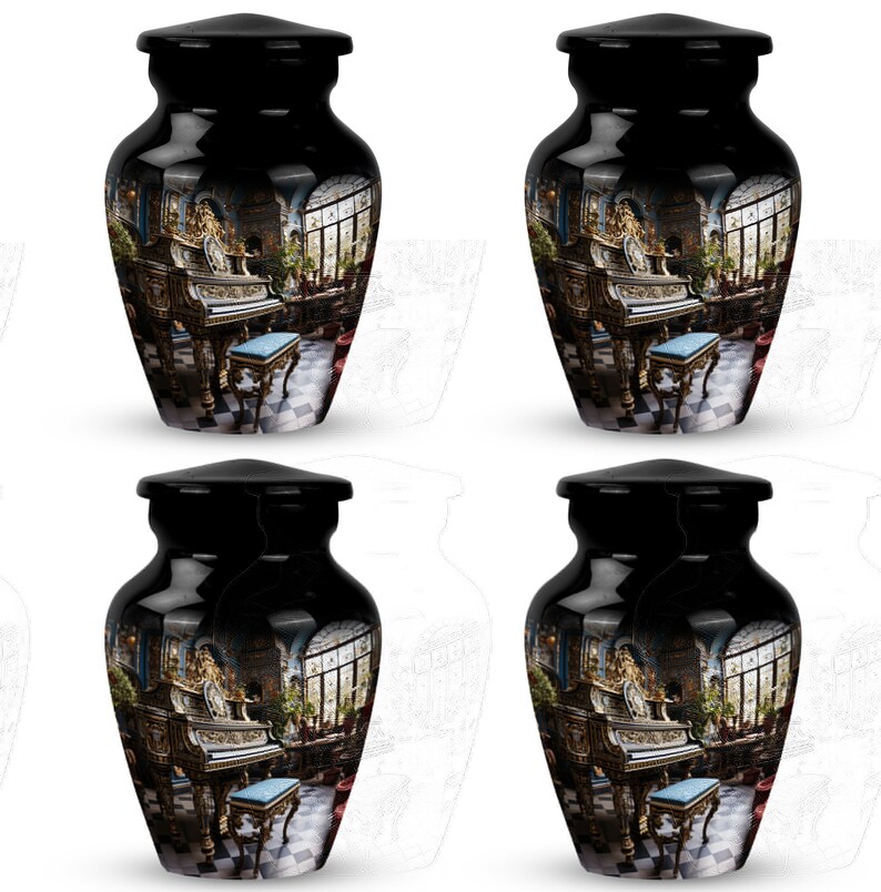Grand Piano Decorative Urn for Human Ashes Metal Urns for Ashes for ...