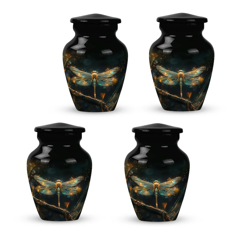 Cosmic Dragonfly in Stars Cremation Urns Personalized Urn Decorative ...