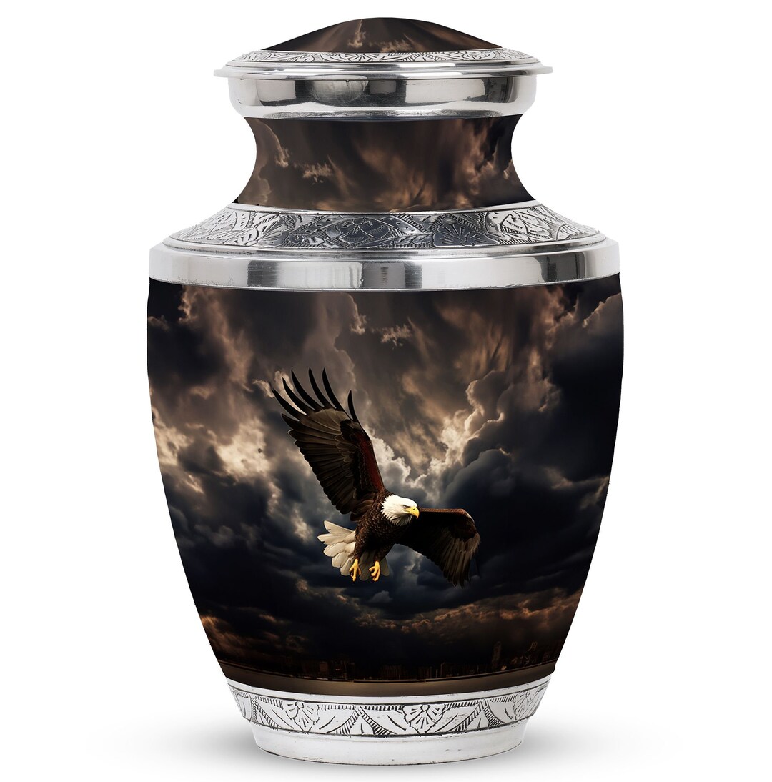 Majestic Eagle Cremation Urn for Human Ashes, Decorative Ash Urn ...