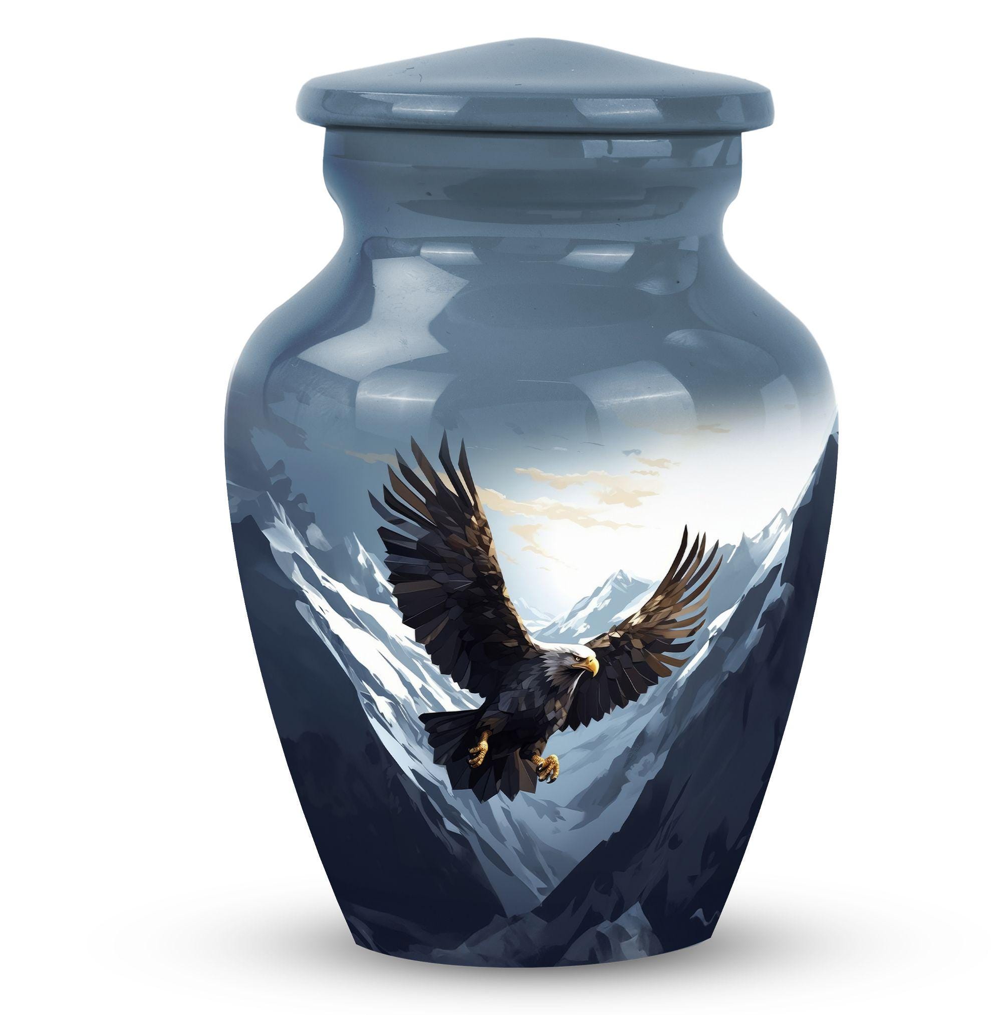 Soaring Eagle Urn for Ashes, in Loving Memory Vase, Eagle Cremation Urn ...