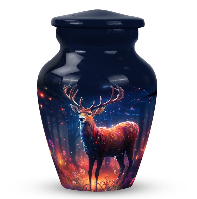 Majestic Deer Cremation Urn Modern Urns for Human Ashes Keepsake ...
