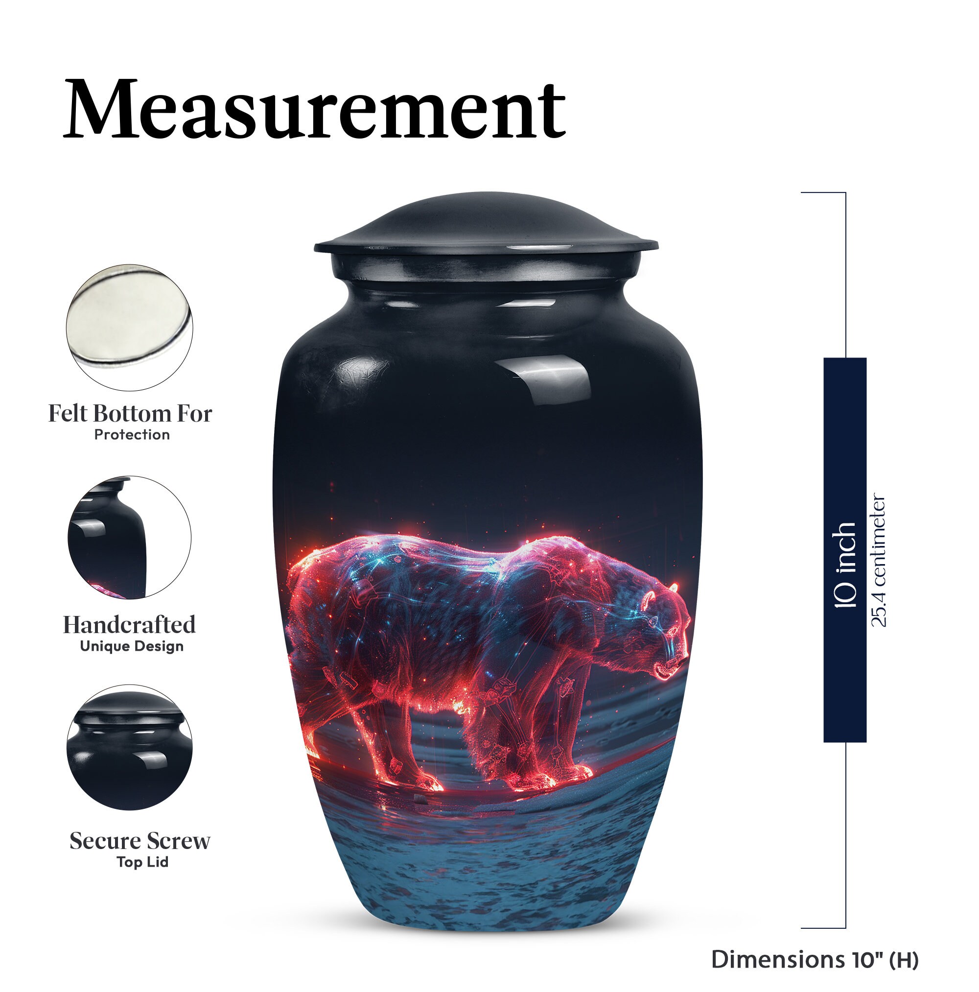 Wilderness Spirit Urn, Bear Funeral Urn, Personalized Urn for Ashes ...