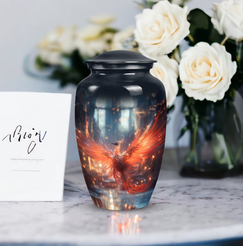 Firebird Memorial Urn for Human Ashes Funeral Urn Bird Spiritual ...