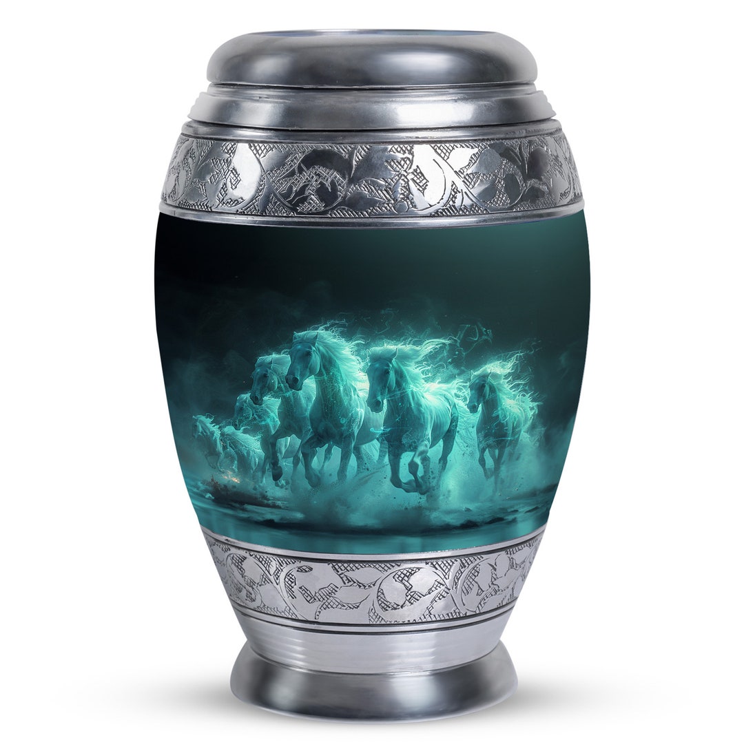 Ghost Horse Urn for Human Ashes - Cremation Urns for Ashes for Adults ...