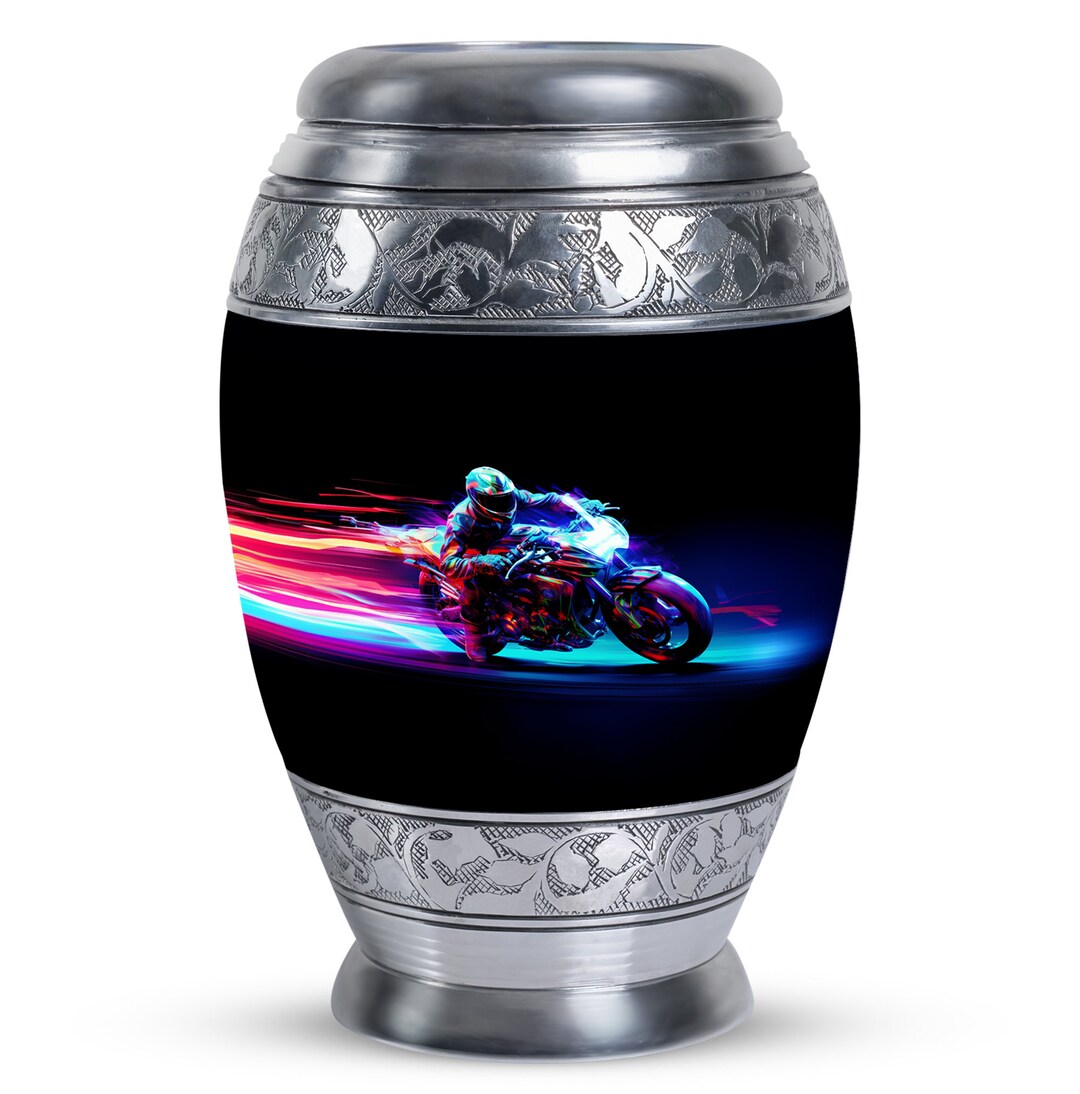 Motorcycle Lovers Urns for Human Ashes - Metal Urns for Ashes for ...