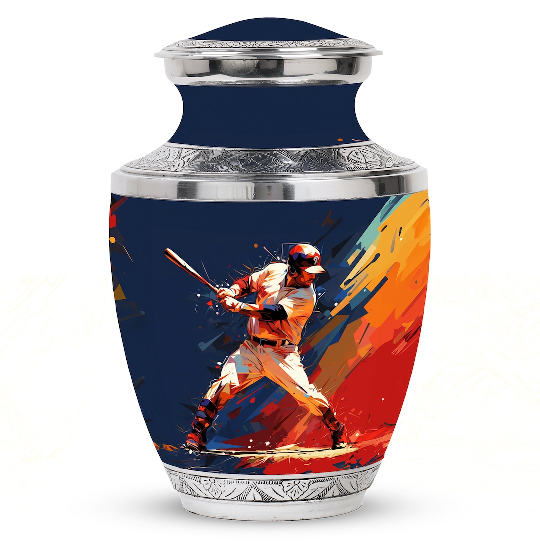 Dynamic Baseball Swing Urns for Human Ashes - Metal Urns for Ashes for ...