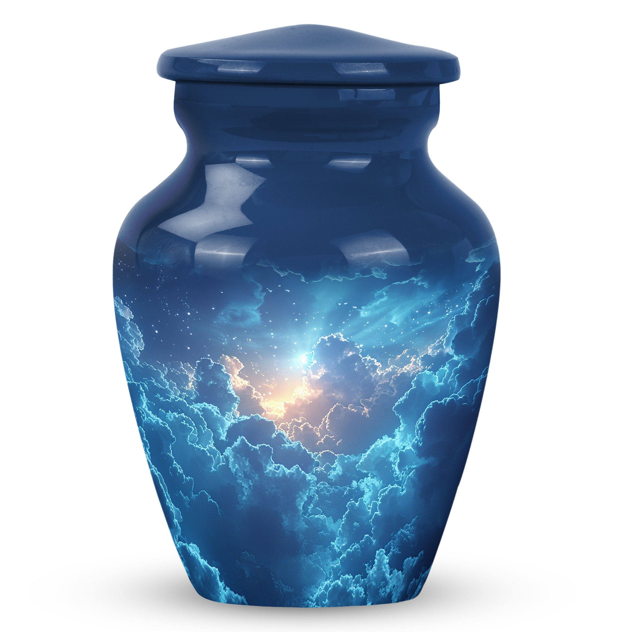 Heavenly Light Memorial Urn, Sunset Glow Urn, Blue Zenith Urn, Urn for ...