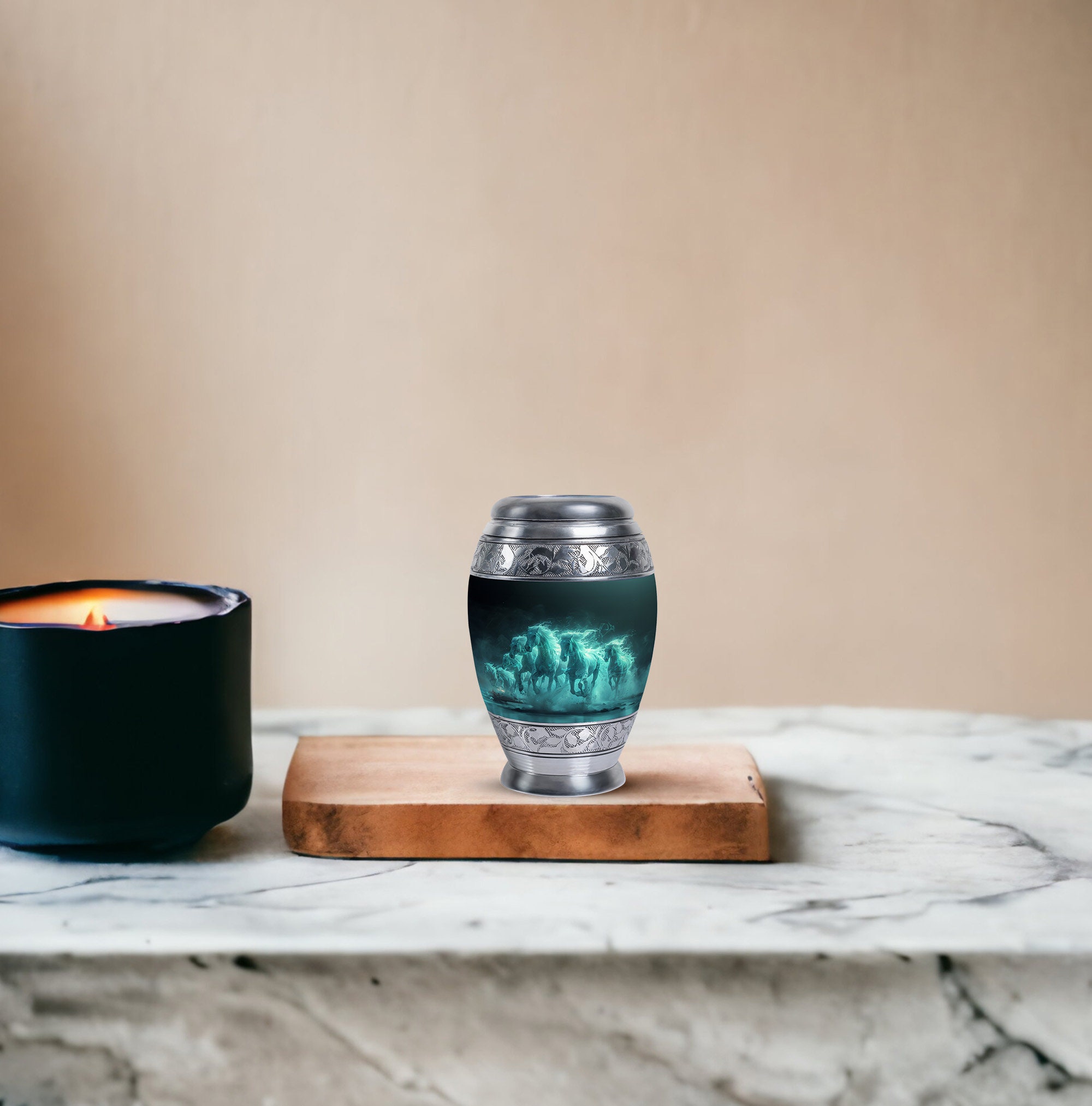 Ghost Horse Urn for Human Ashes - Cremation Urns for Ashes for Adults ...