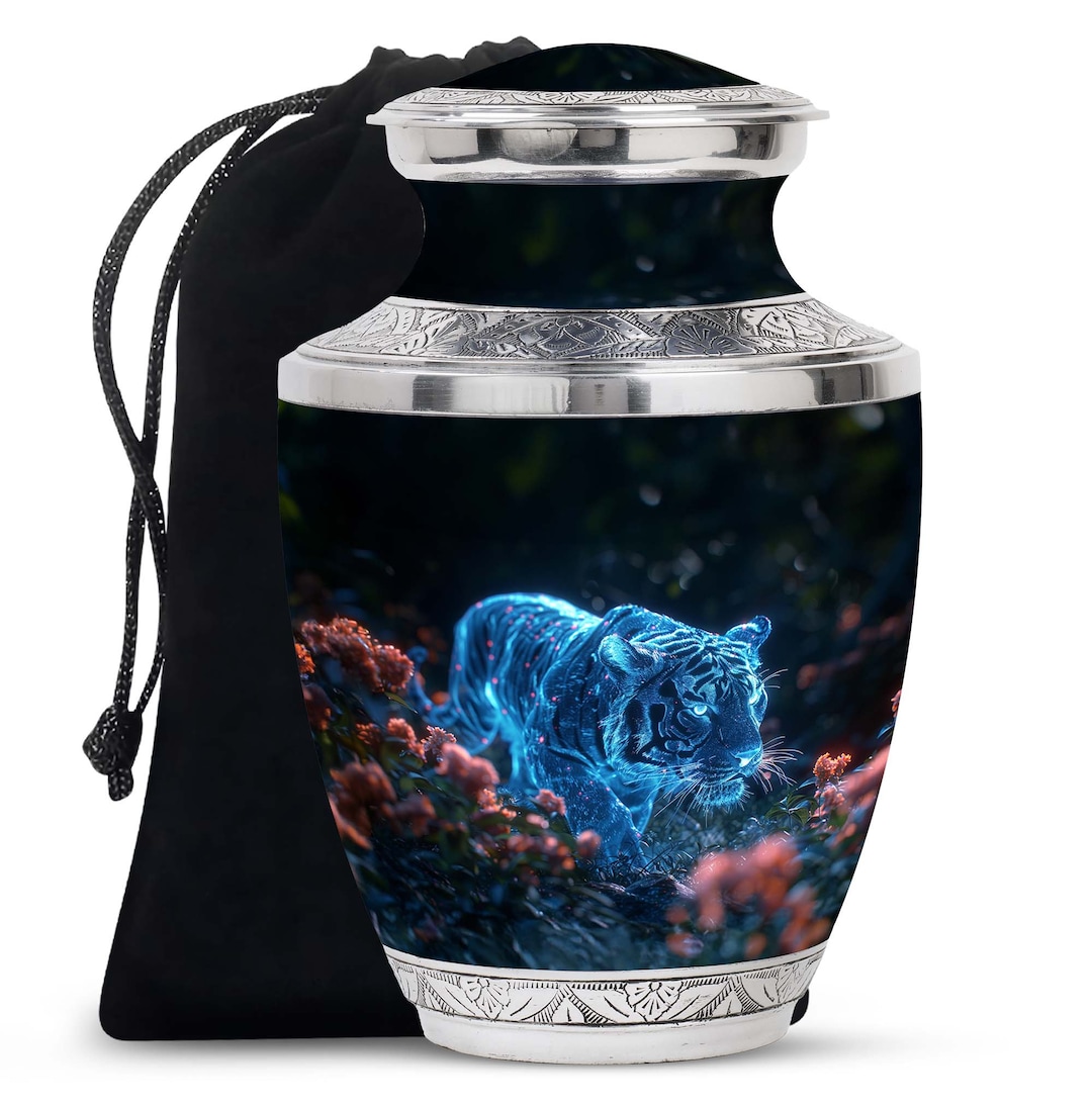 Stealth Tiger Urns Spectral Bloom Urns for Cremation Ashes - Modern ...