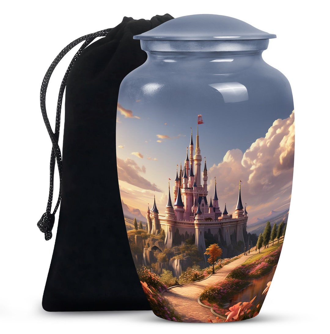 Castle Urn for Human Ashes Keepsake Urn, Castle Cremation Urn - Custom ...