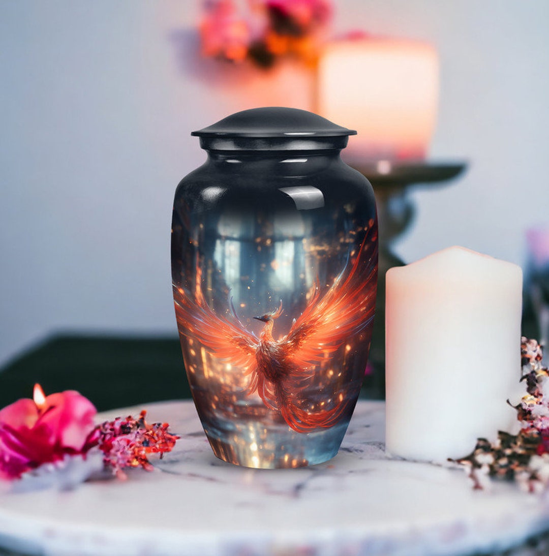 Firebird Memorial Urn for Human Ashes Funeral Urn Bird Spiritual ...