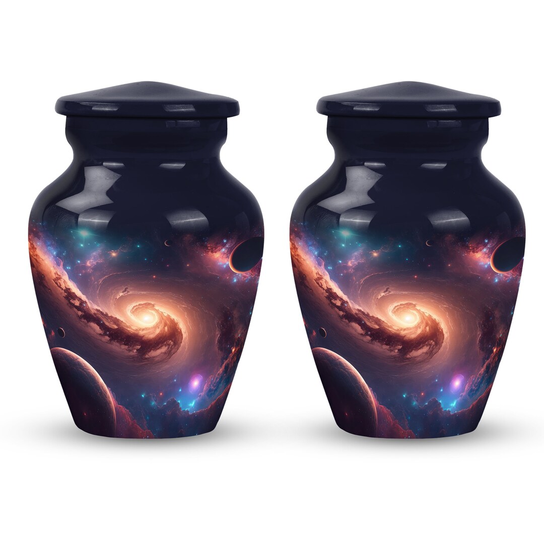 Galaxy Cremation Urn, Universe Urn for Ashes, Nebula Urn Ashes Keepsake ...