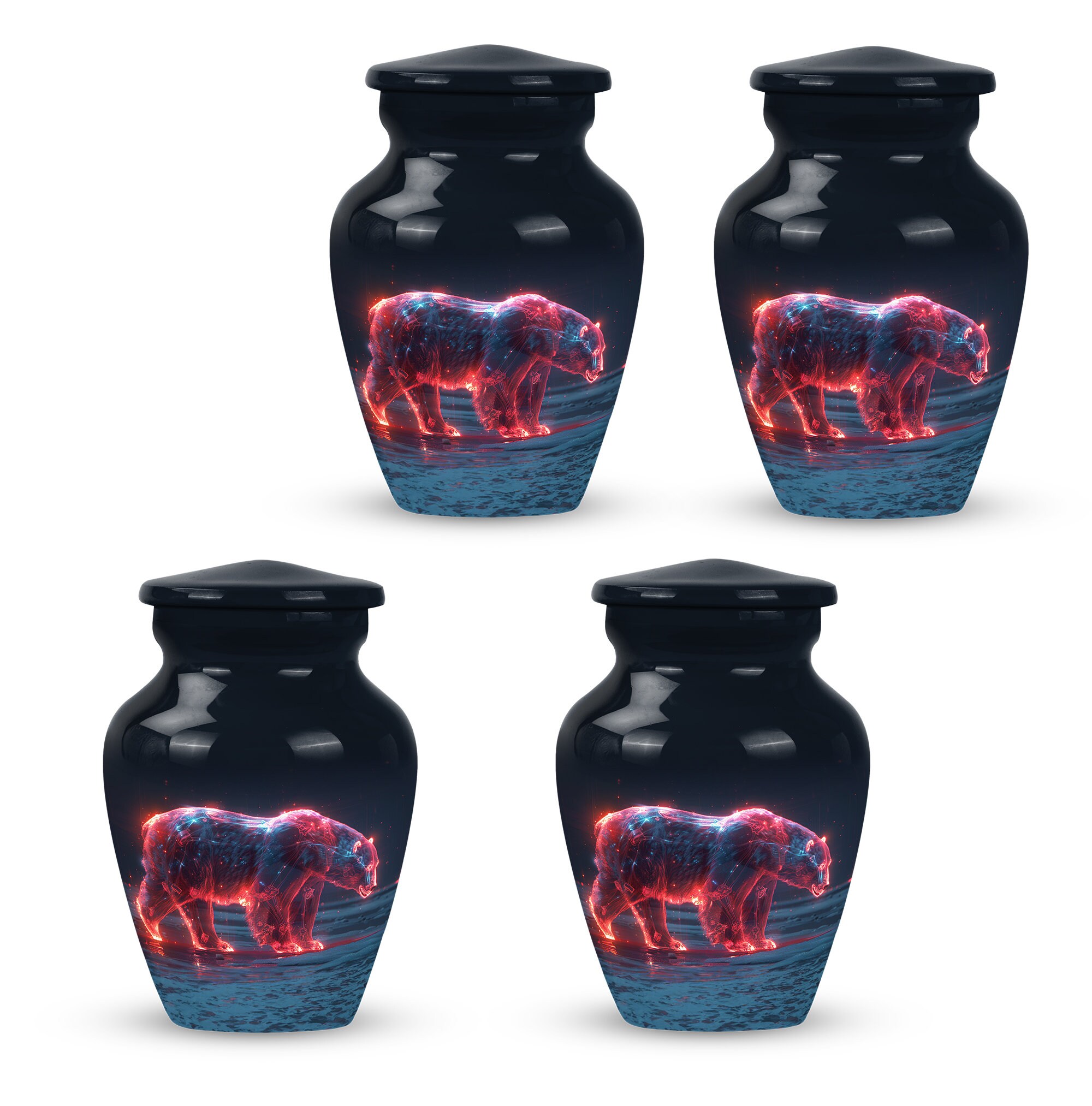 Wilderness Spirit Urn, Bear Funeral Urn, Personalized Urn for Ashes ...