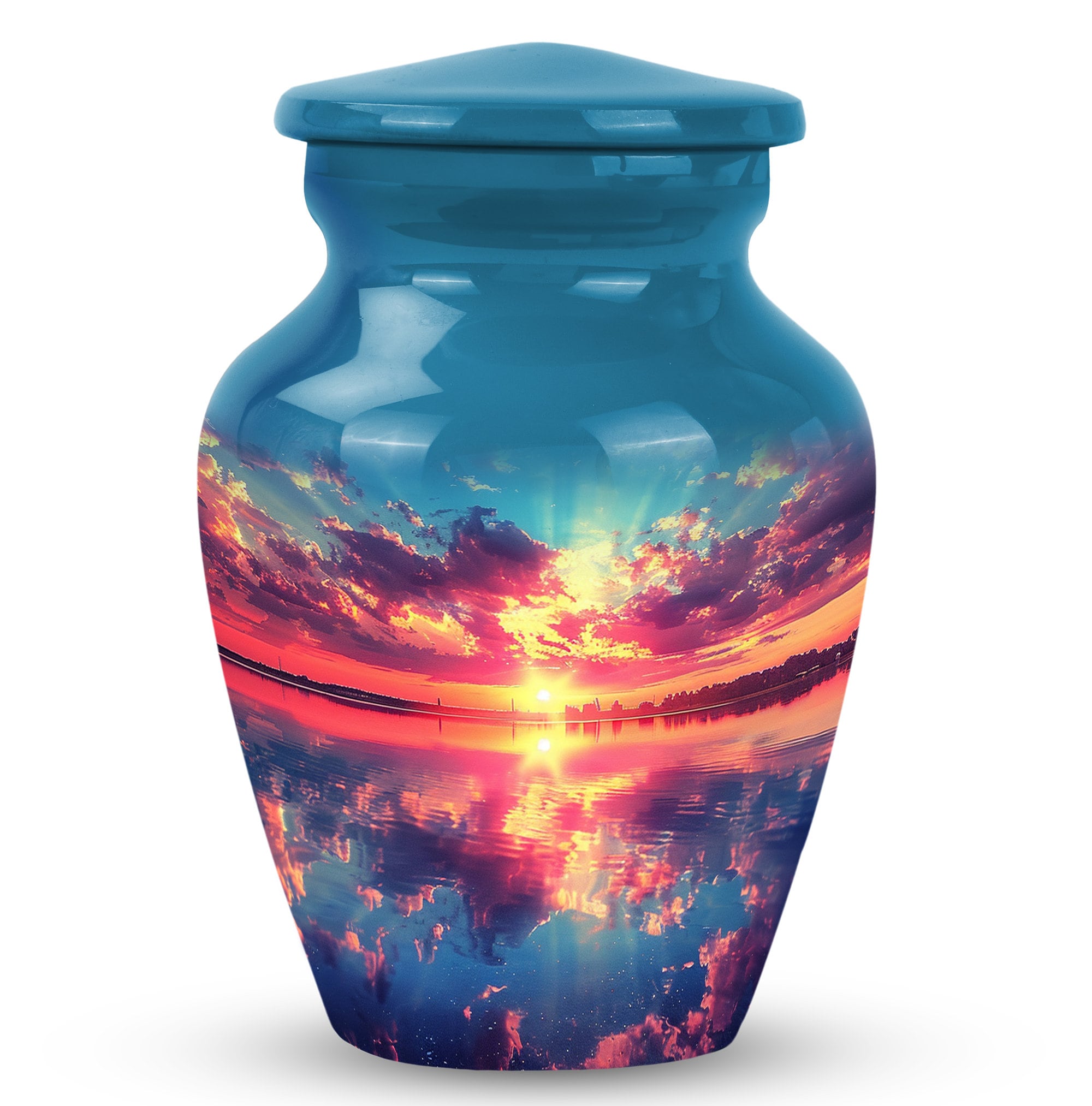 Sunset Over Water Urns for Human Ashes - Metal Urns for Ashes for ...