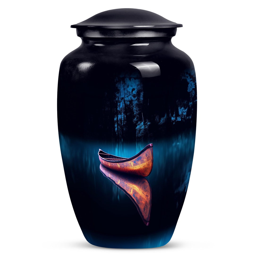 Serene Canoe Urn for Ashes - Customizable Urn for Baby's Ashes ...