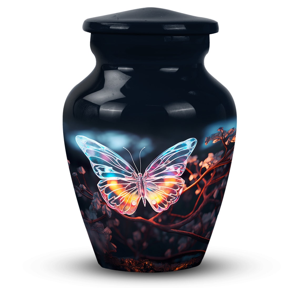 Radiant Butterfly Urn Glowing Butterfly Memorial Urn for Human Ashes ...