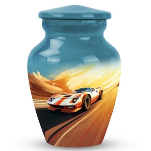 Racing Car Modern Urn for Human Ashes - Cremation Urns for Ashes for ...