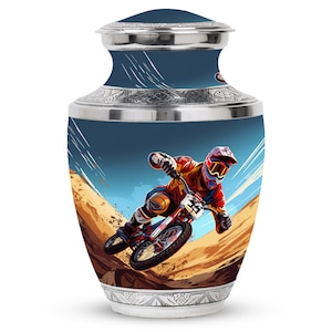 Desert Motocross Race Urns for Human Ashes - Metal Urns for Ashes for ...