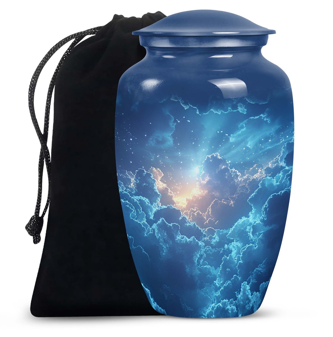 Heavenly Light Memorial Urn, Sunset Glow Urn, Blue Zenith Urn, Urn for ...