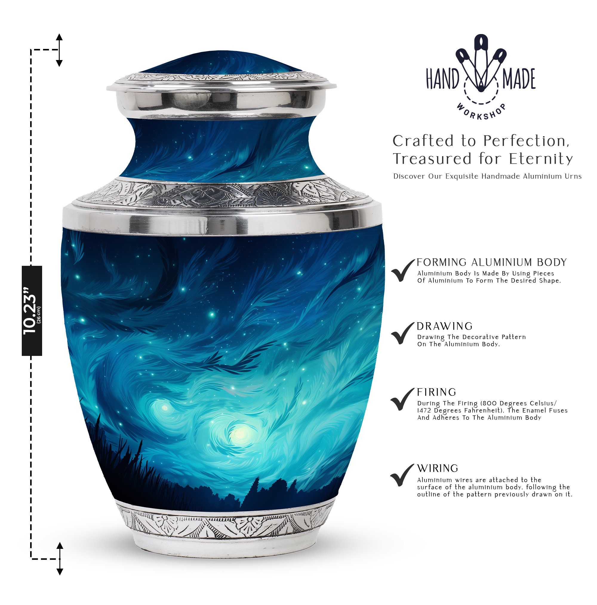 Whimsical Night Sky Urns for Human Ashes - Cremation Urn for Ashes for ...