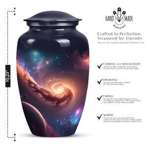 Galaxy Cremation Urn, Universe Urn for Ashes, Nebula Urn Ashes Keepsake ...