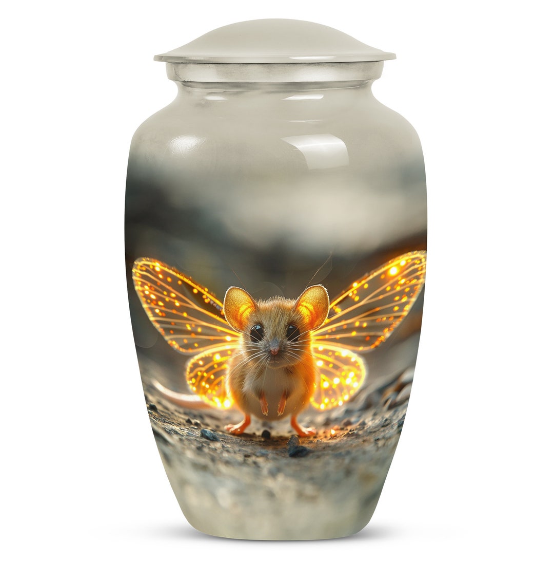 Firefly Mouse Urn, Mouse With Wings Urn for Ashes, Cremation Urns ...