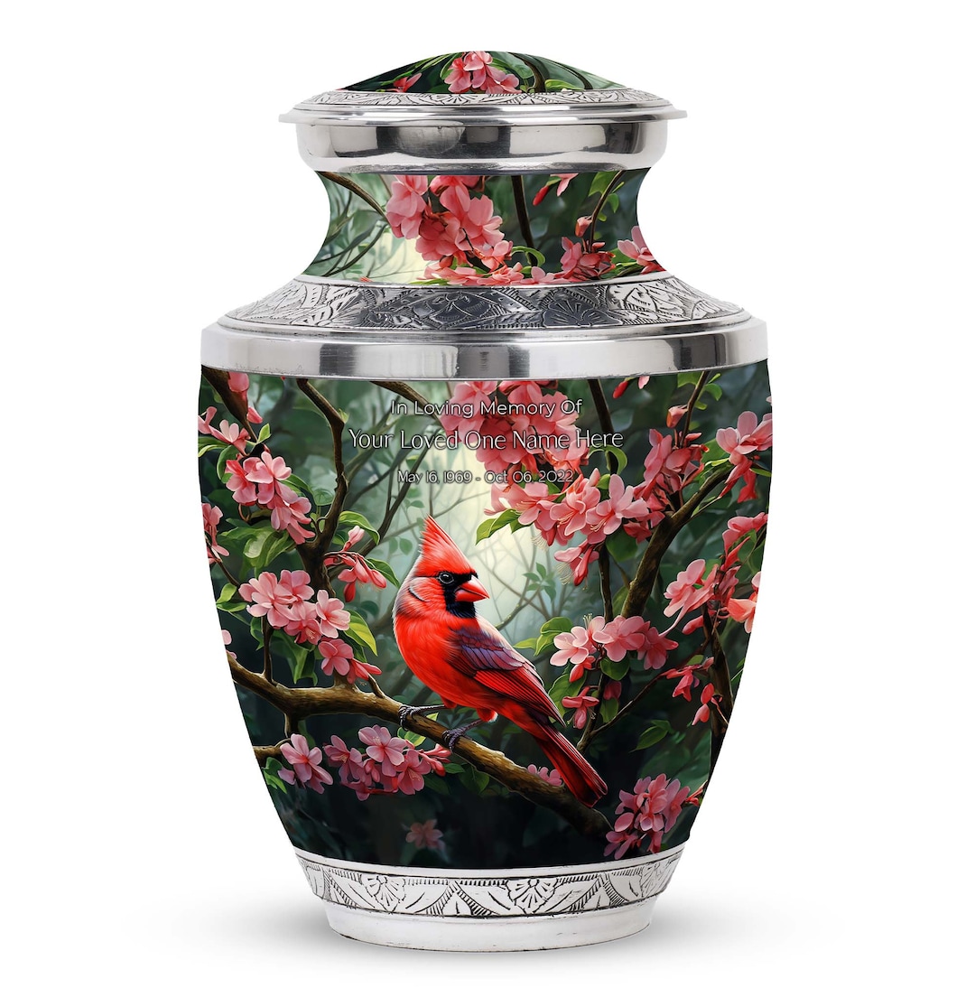 Cardinal Bird Urn for Human Ashes - Cremation Urns for Ashes for Adults ...