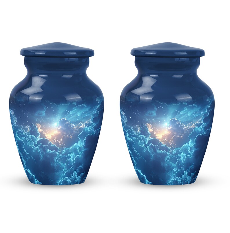 Heavenly Light Memorial Urn, Sunset Glow Urn, Blue Zenith Urn, Urn for ...