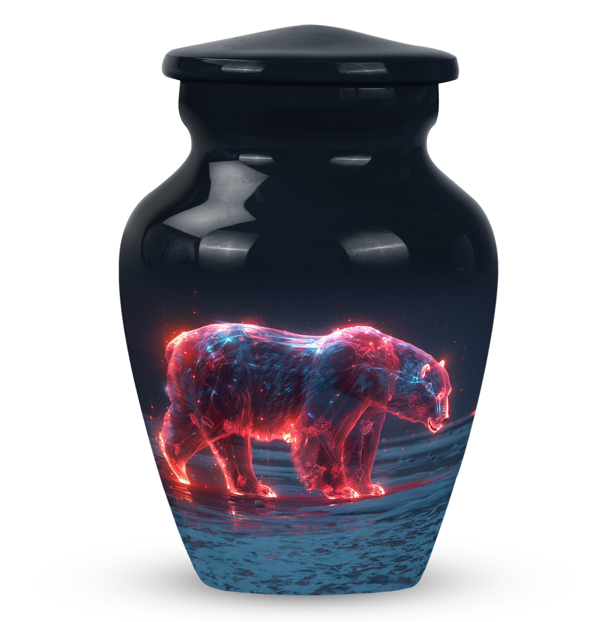 Wilderness Spirit Urn, Bear Funeral Urn, Personalized Urn for Ashes ...