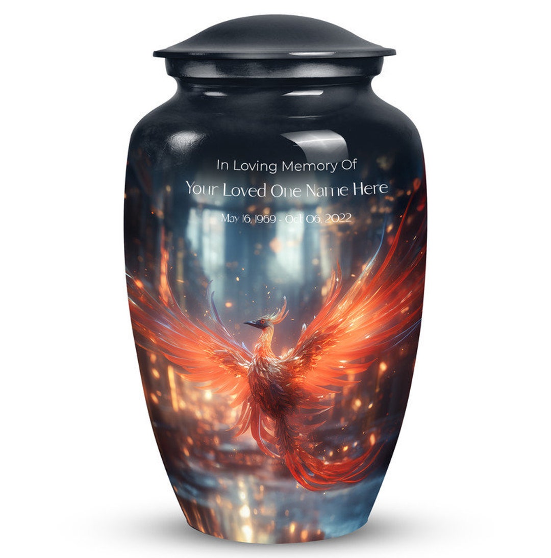Firebird Memorial Urn for Human Ashes Funeral Urn Bird Spiritual ...