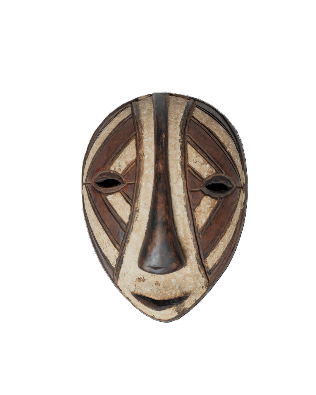 Vintage Luba Tribal Mask - Congo Ceremonial Wall Art - Traditional ...