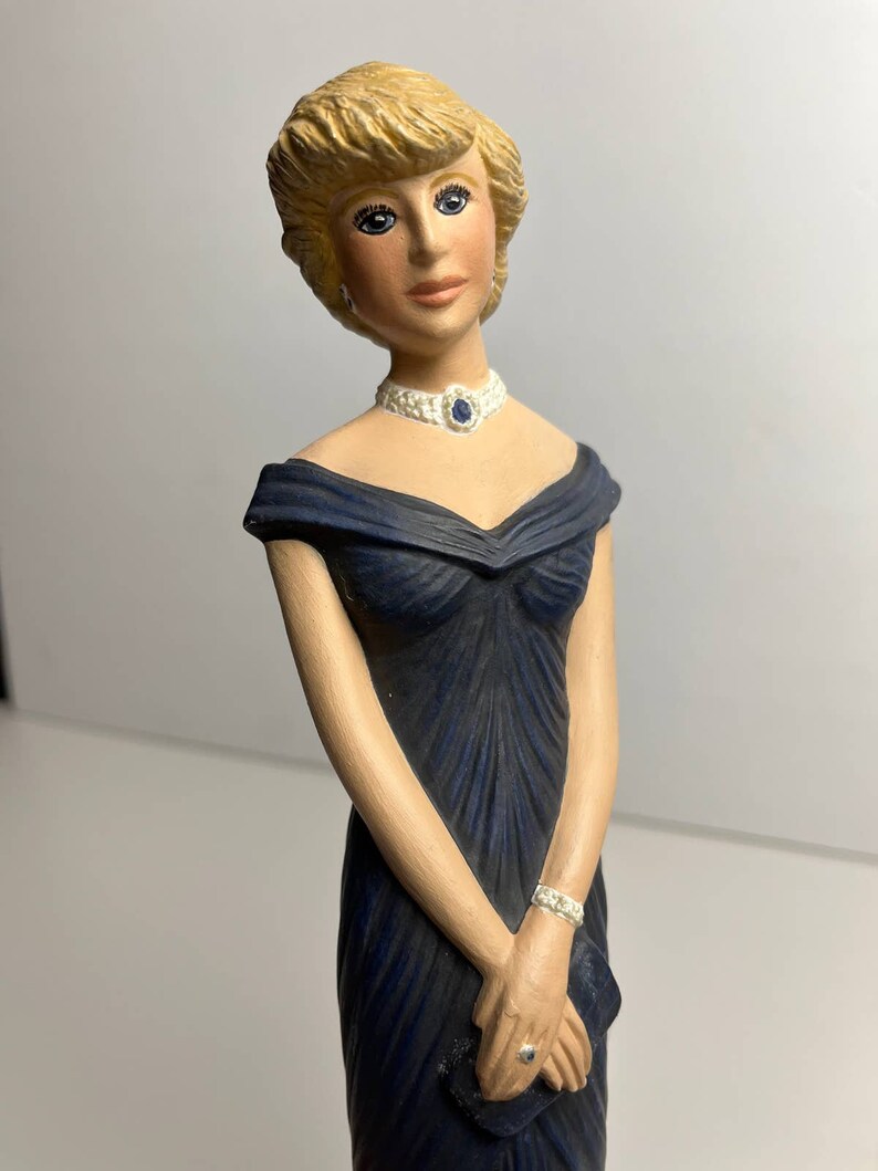 11 Handpainted Princess Diana Ceramic Figurine in Navy - Etsy