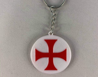Knights Templar Keychain - Etsy