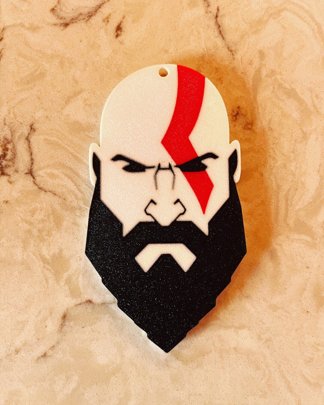 Kratos Christmas Tree Ornament 3d Printed - Etsy