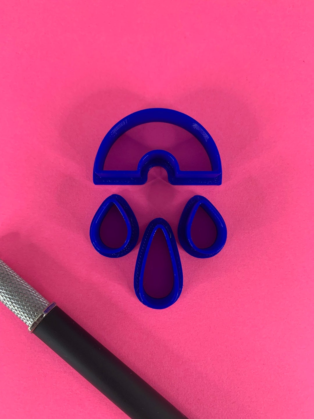 3D Printed Polymer Drooping Arch Cutter Clay Earring Cutter - Etsy