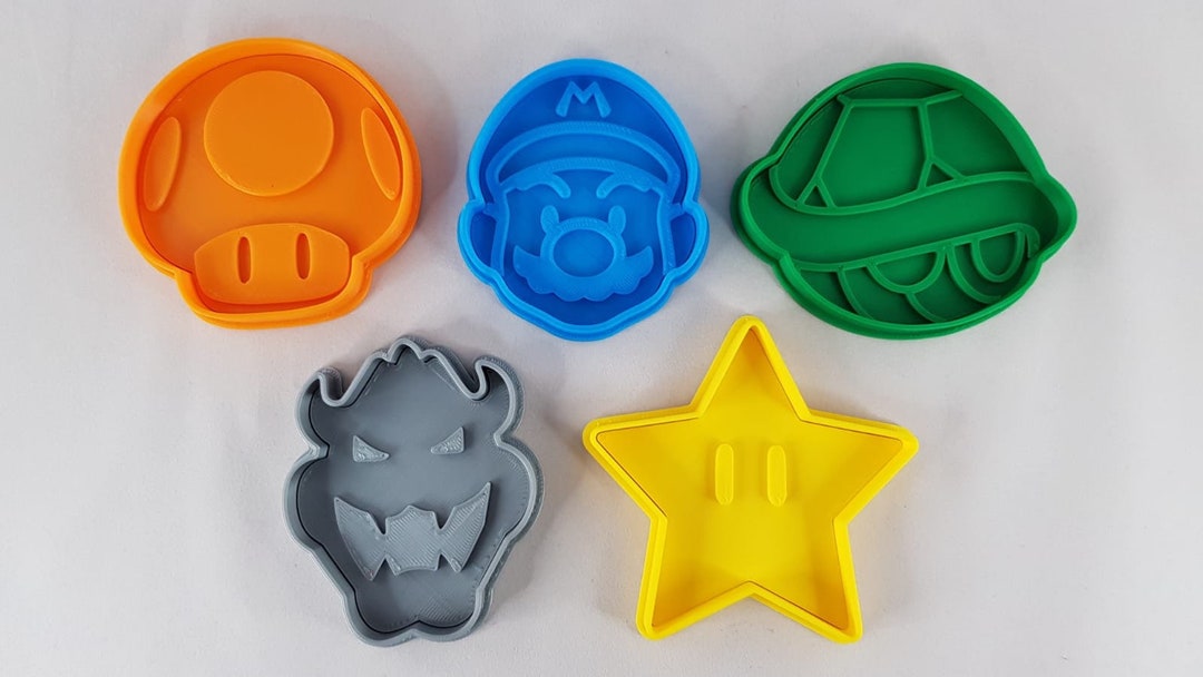 Geek Cookie Cutters - Set of 6 Shapes - 3D Printing - Gaming Theme ...