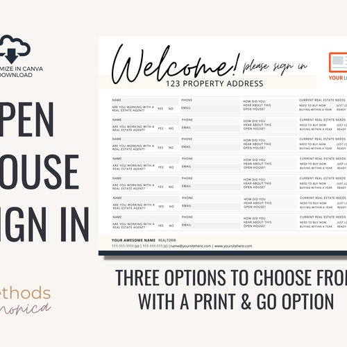 Back to School Open House Night Sign in Sheets Meet the - Etsy