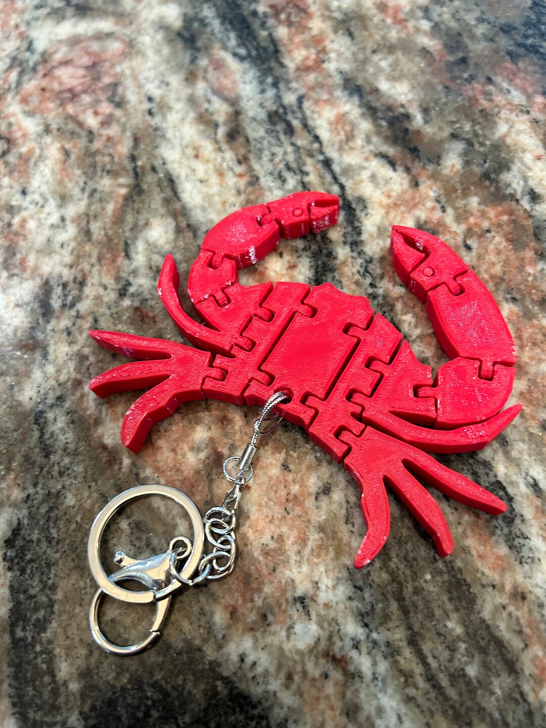 Articulated Crab Toy / Keychain - Flexi 3D Printed Gift (sea Series) - Etsy