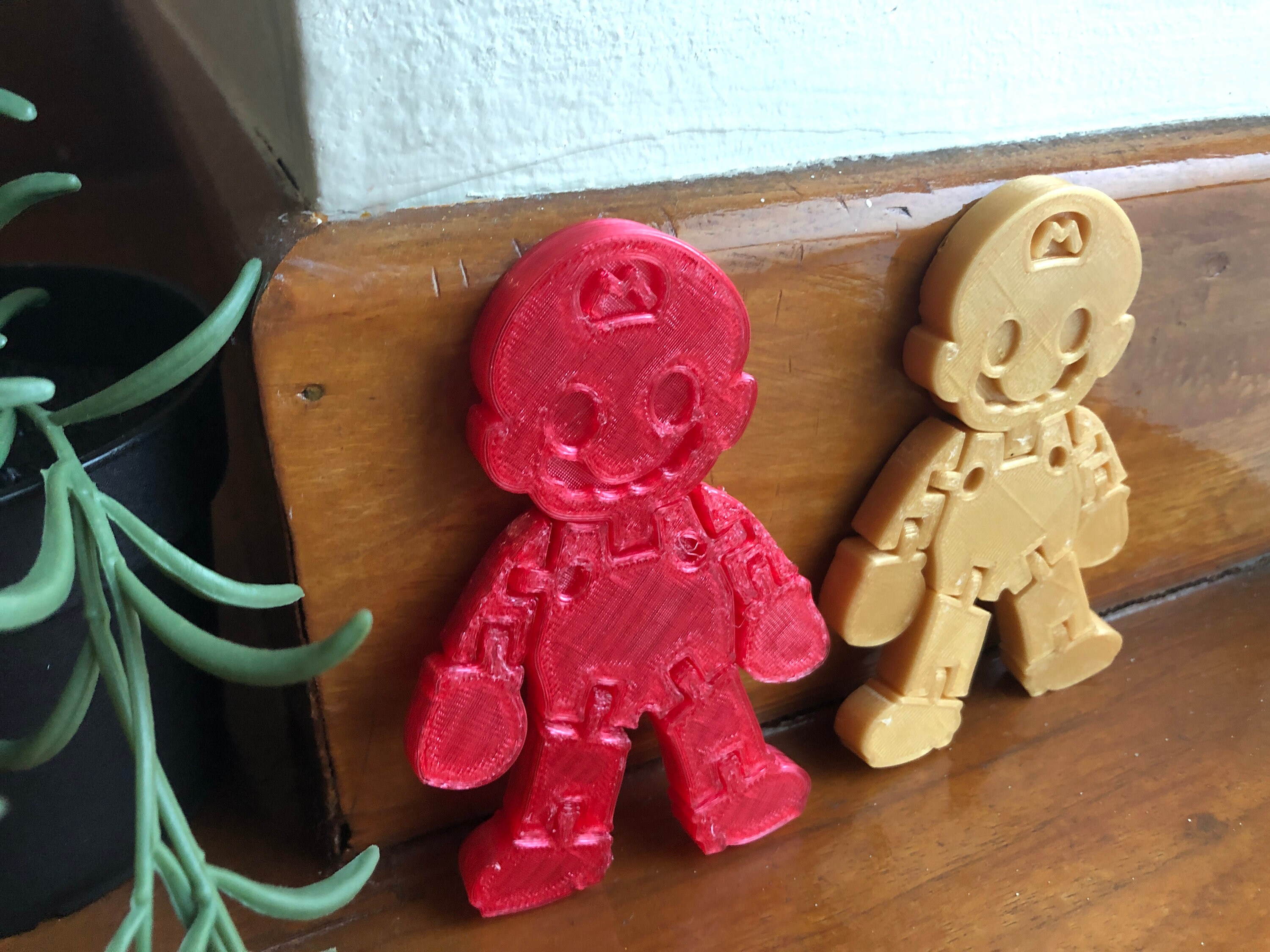 Mario Flexi Toy Keychain 3D Printed. Great as a Gift for Friends and ...