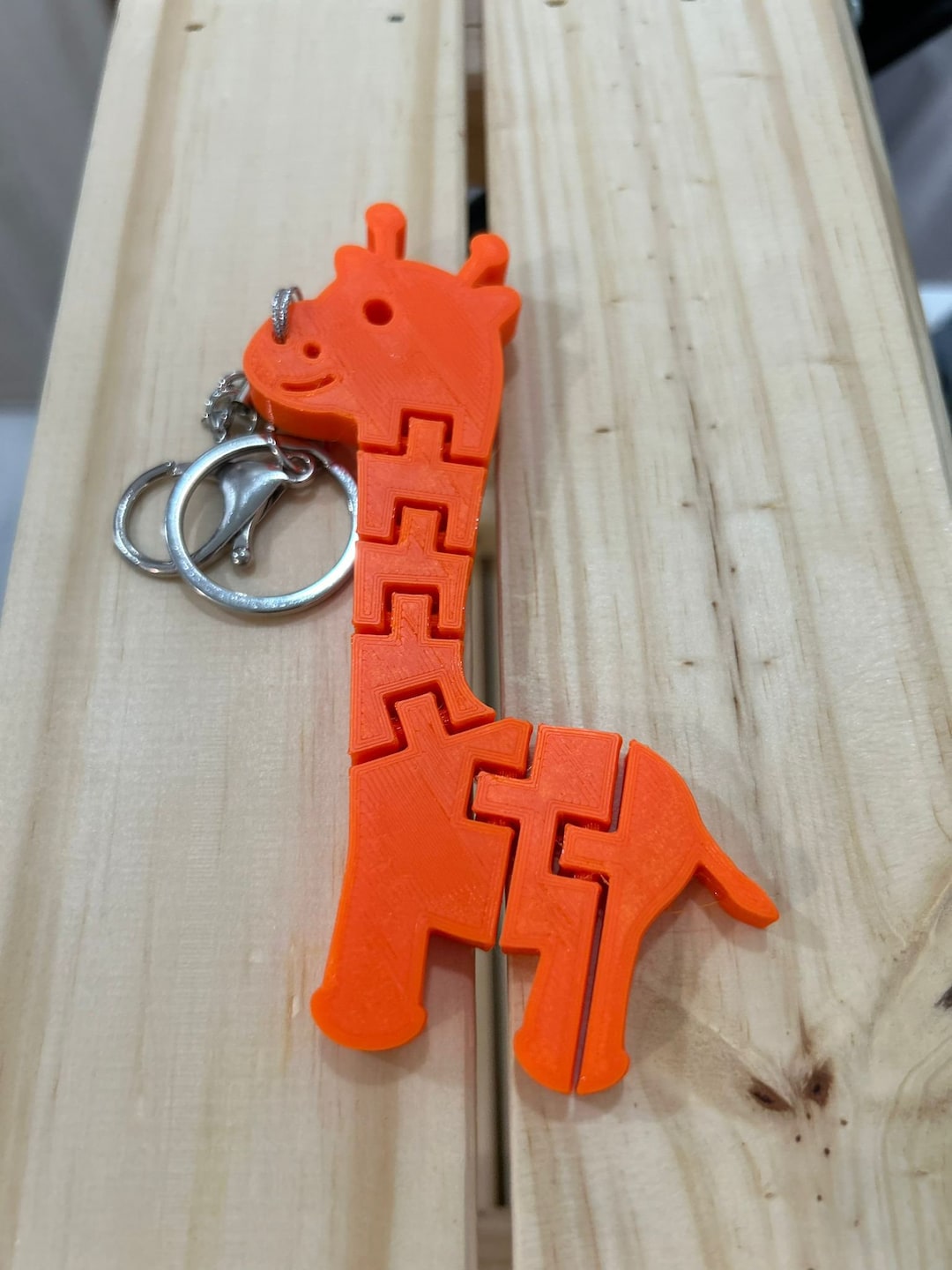 Articulated Giraffe Toy / Keychain Flexi 3D Printed Gift animal Series ...