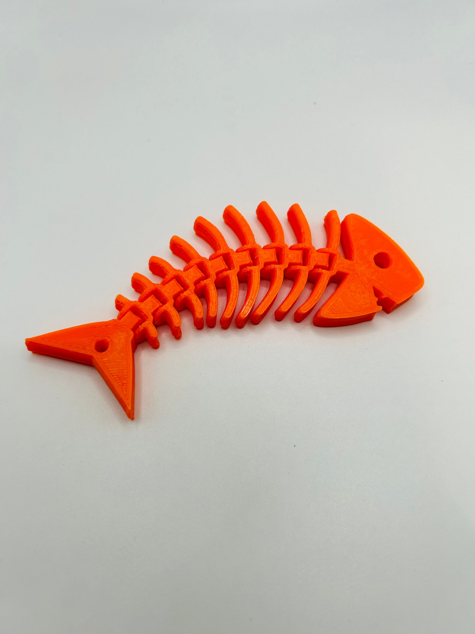 Articulated Fish Bones Toy / Keychain - Flexi 3D Printed Gift (sea ...