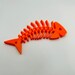 Articulated Fish Bones Toy / Keychain - Flexi 3D Printed Gift (sea ...