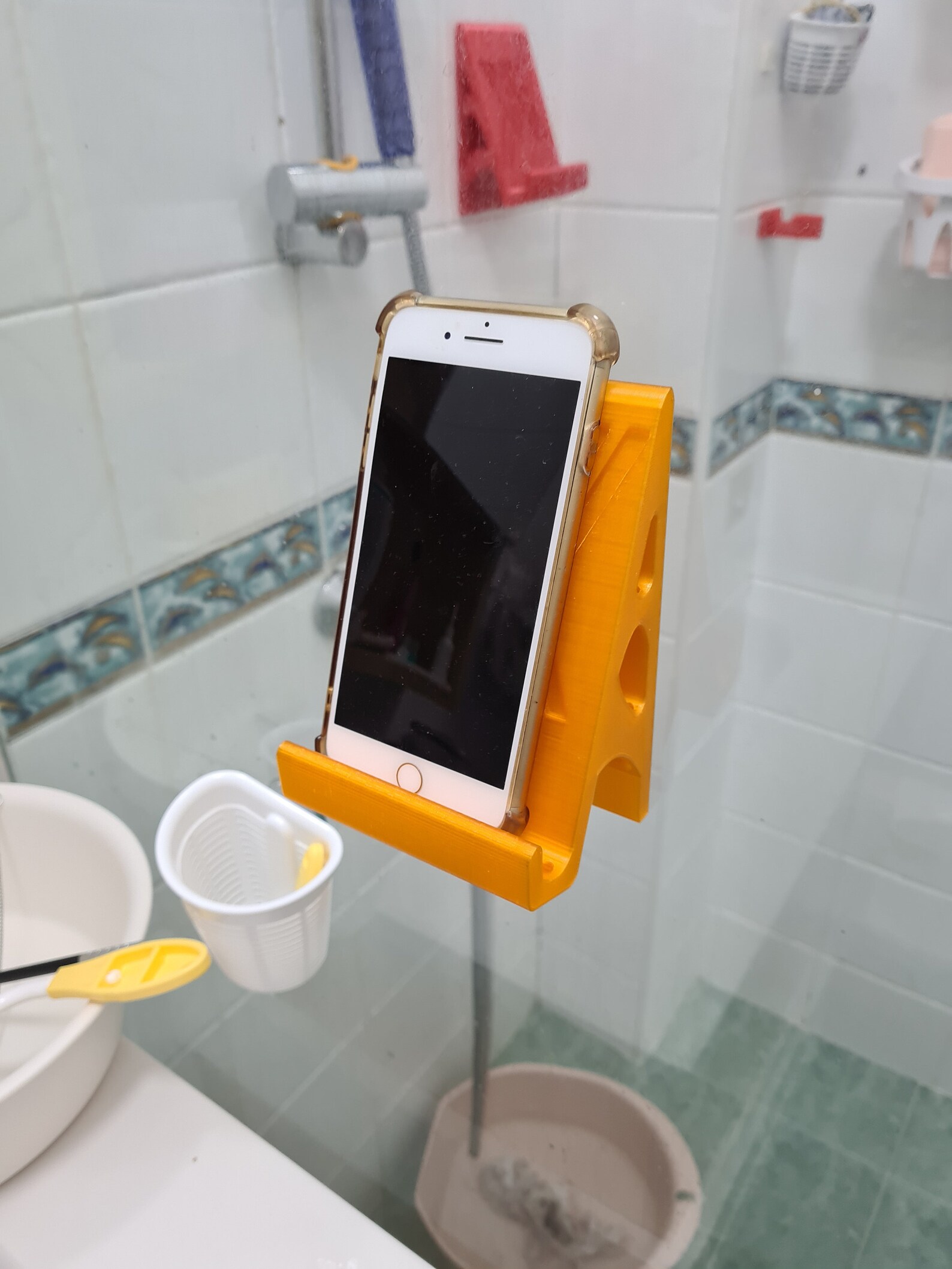 Support de téléphone mural Imprimé en 3D. Logo/nom avant | Etsy