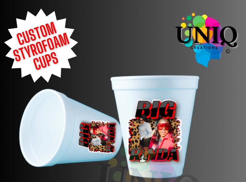 Personalized Styrofoam Party Cup(s) - Etsy