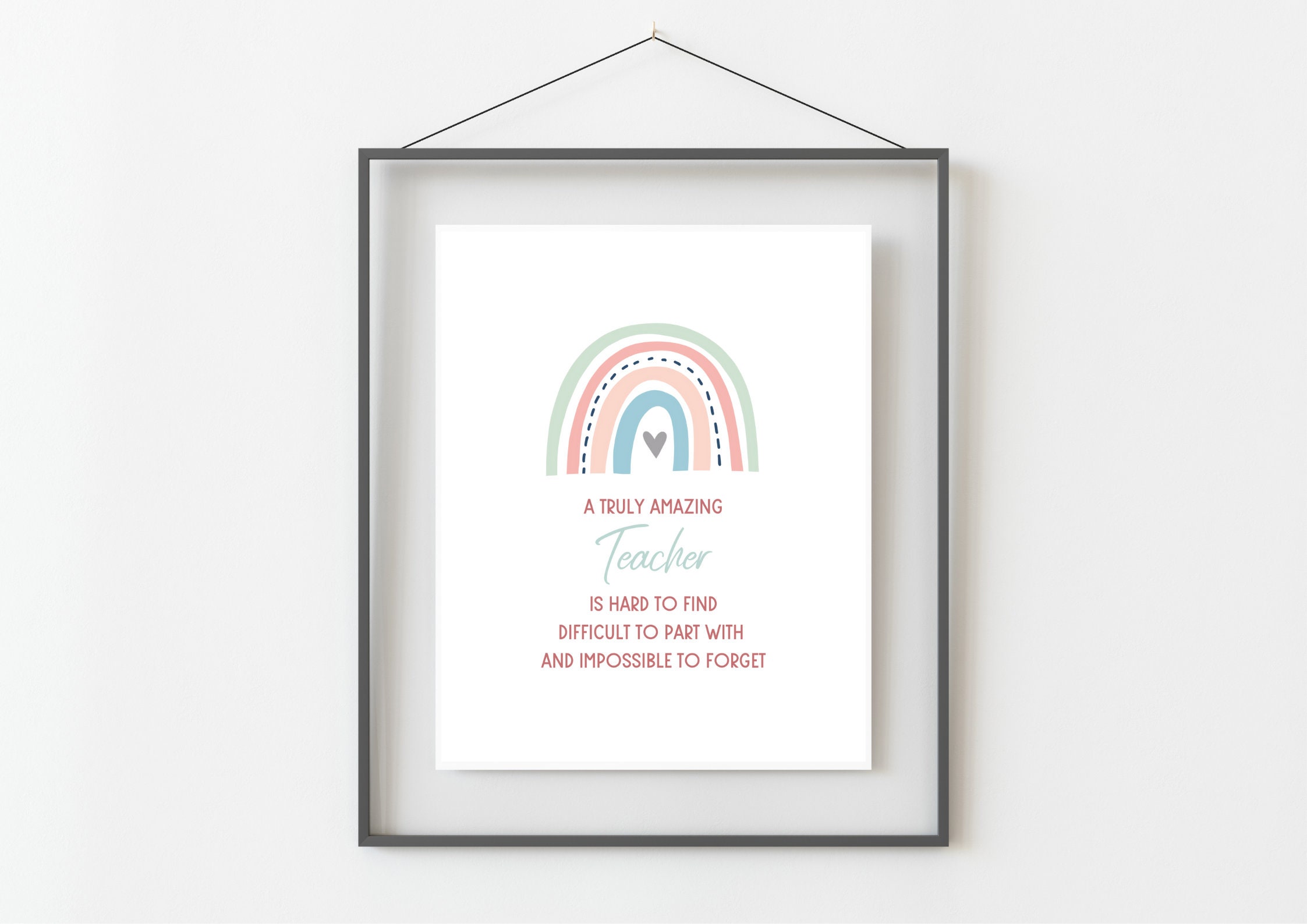 Teacher Appreciation Print End of Year Teacher Gift Teacher - Etsy