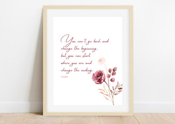 CS Lewis Quote Inspirational Wall Art Motivational Poster - Etsy